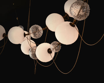 Larose Guyon Coco de Mer Chandelier | Glass Globe Lighting | DSHOP