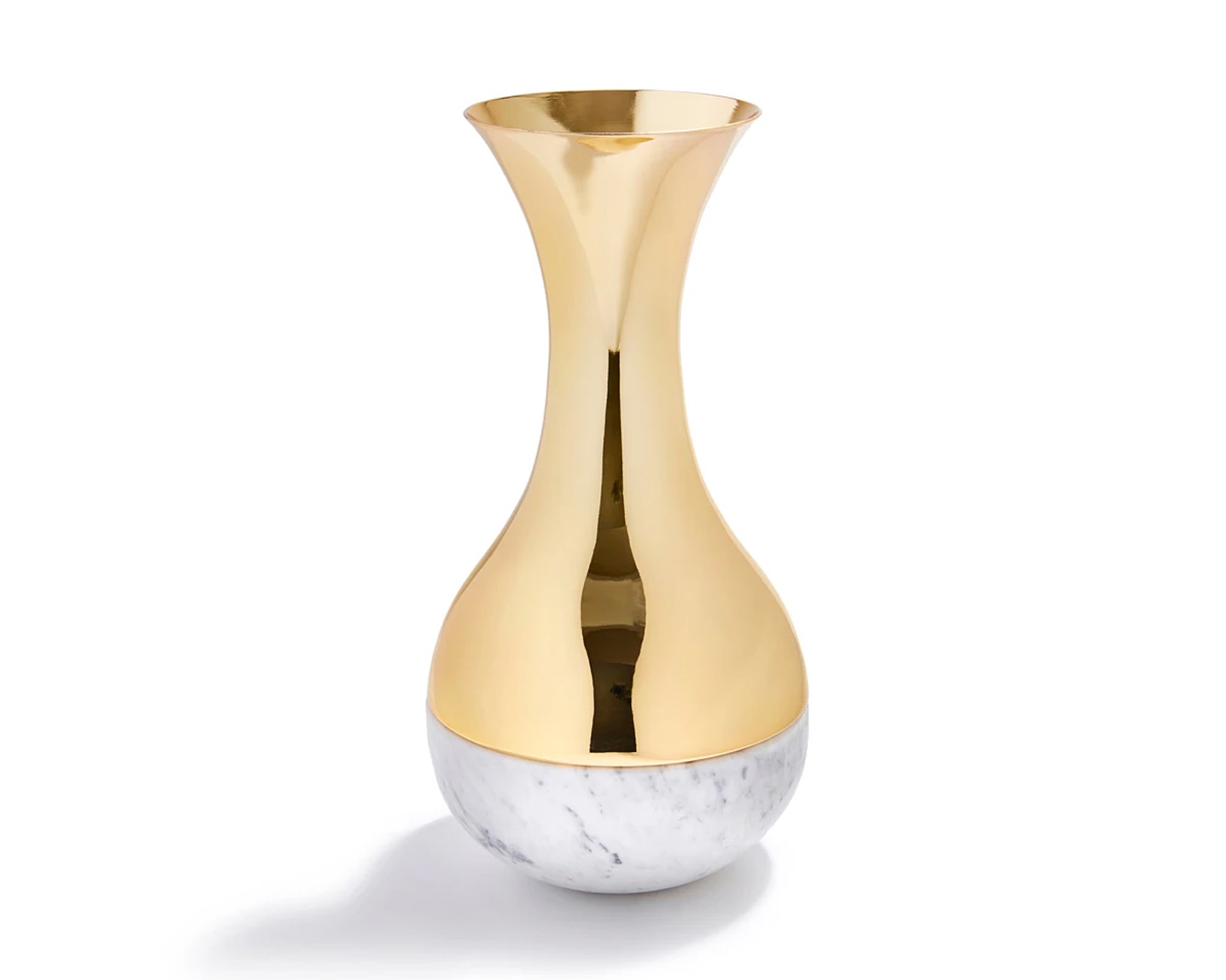 Dual Vase - Carrara / Golden by Anna by RabLabs | DSHOP