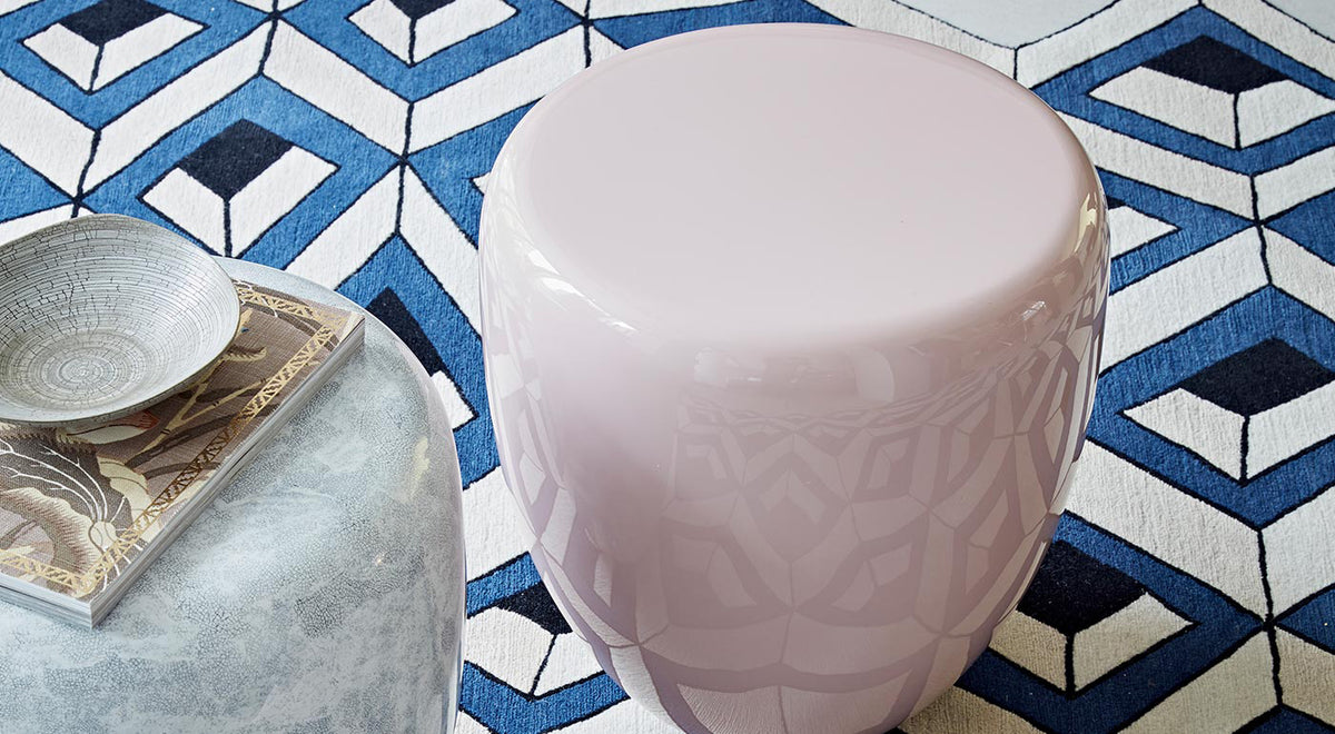 Dot Table Stool - Powdery Pink by Reda Amalou | DSHOP